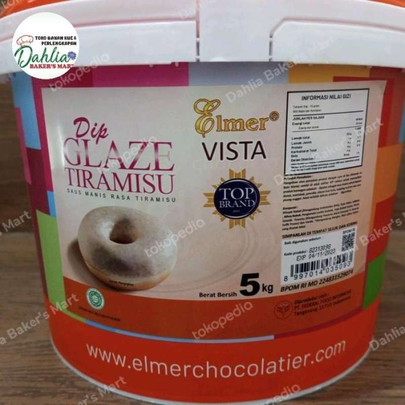 Jual Elmer Dip Glaze Berbagai Varian Rasa Kemasan 5 Kg Khusus Gojek ...
