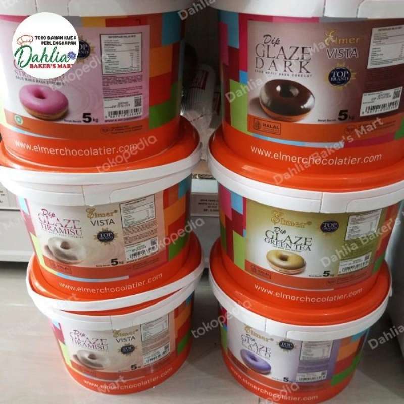 Jual Elmer Dip Glaze Berbagai Varian Rasa Kemasan 5 Kg Khusus Gojek ...