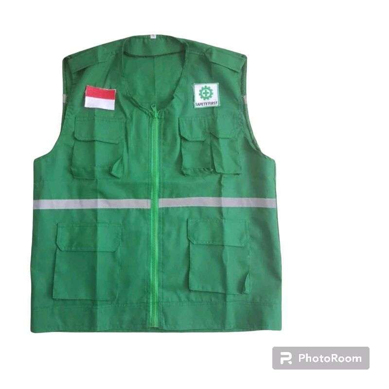 Promo Rompi Safety K3 Rompi Kerja Proyek Lapangan Bahan Drill - Hijau ...