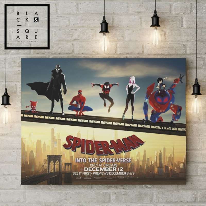 Promo Sale Spiderman Into Spiderverse - Premium Wooden Poster Plus ...