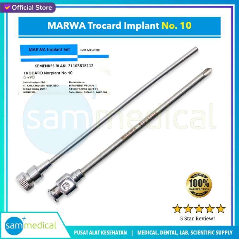 Jual MARWA Trocard Implant No. 10 / Alat Pasang KB di Seller SAM ...
