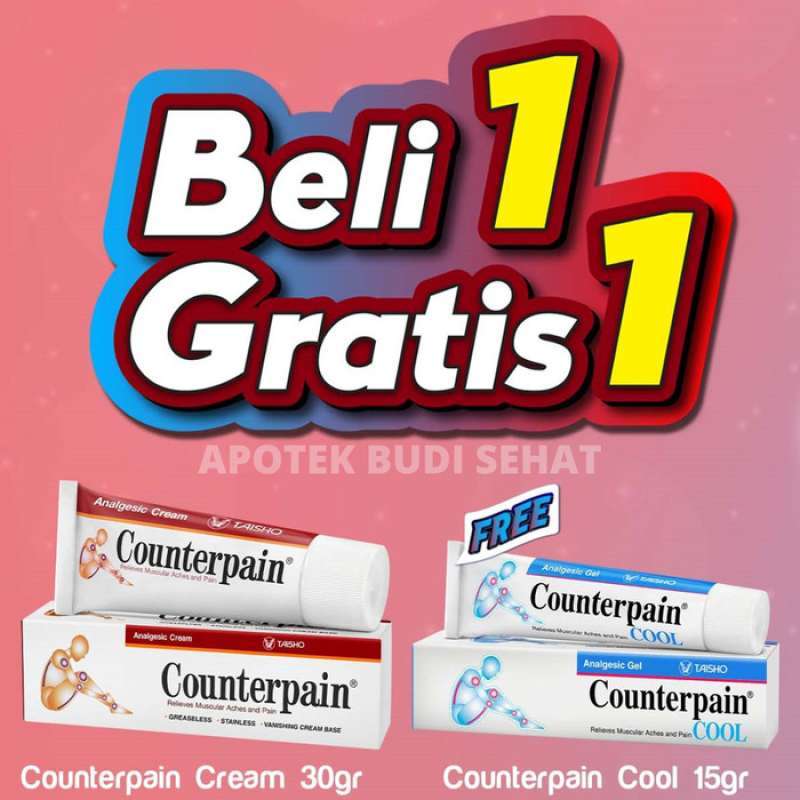 Promo Counterpain Cream 5 gr Krim Pereda Nyeri Otot Diskon 38% di ...