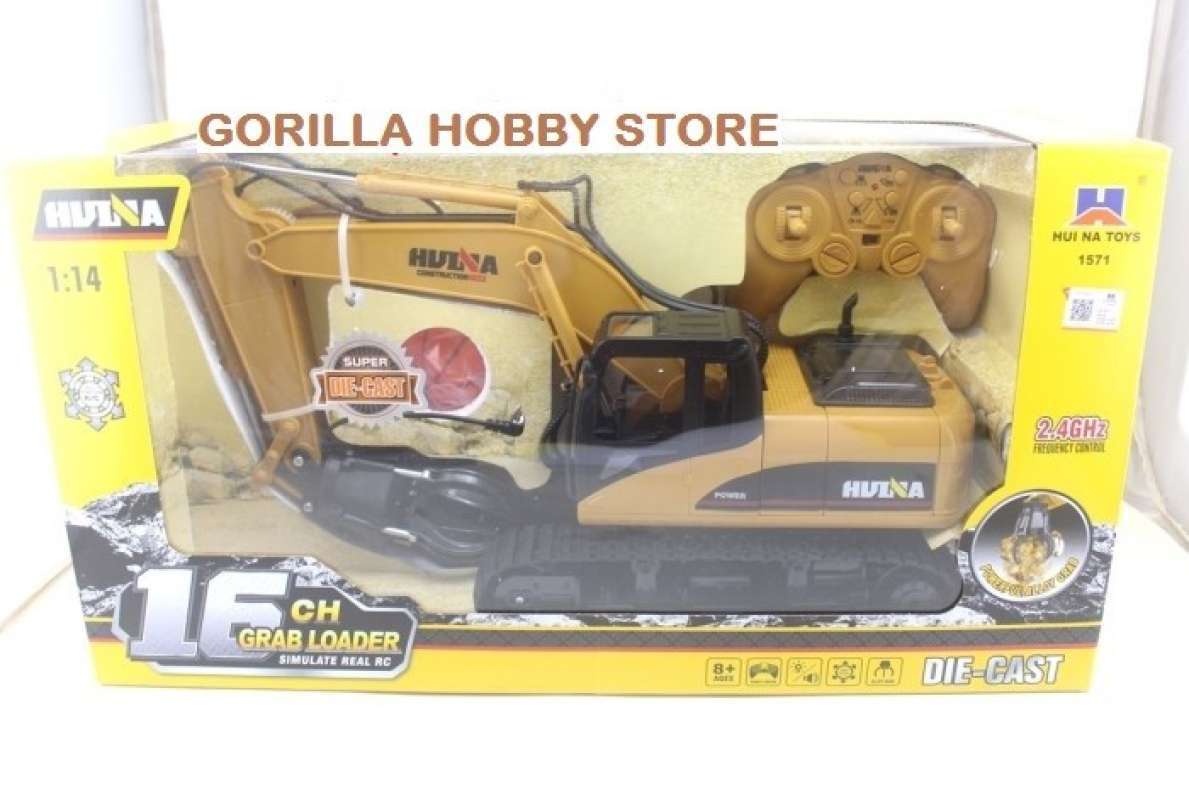 Promo HUINA 1571 RC DIECAST ALAT BERAT GRAB LOADER 16CH 2.4GHZ ...