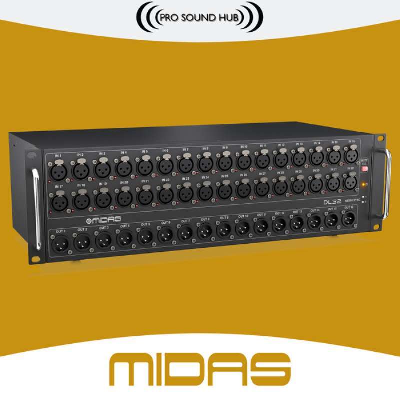 Promo MIDAS DL32 DL-32 DIGITAL I/O STAGEBOX SNAKE CABLE 32 CHANNEL IN ...