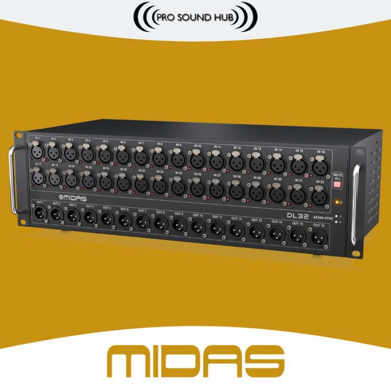 Promo MIDAS DL32 DL-32 DIGITAL I/O STAGEBOX SNAKE CABLE 32 CHANNEL IN ...