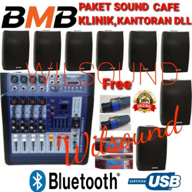 Promo PAKET SOUND CAFE KANTORAN 8 SPEAKER BMB POWER MIXER - XIONSTORE ...