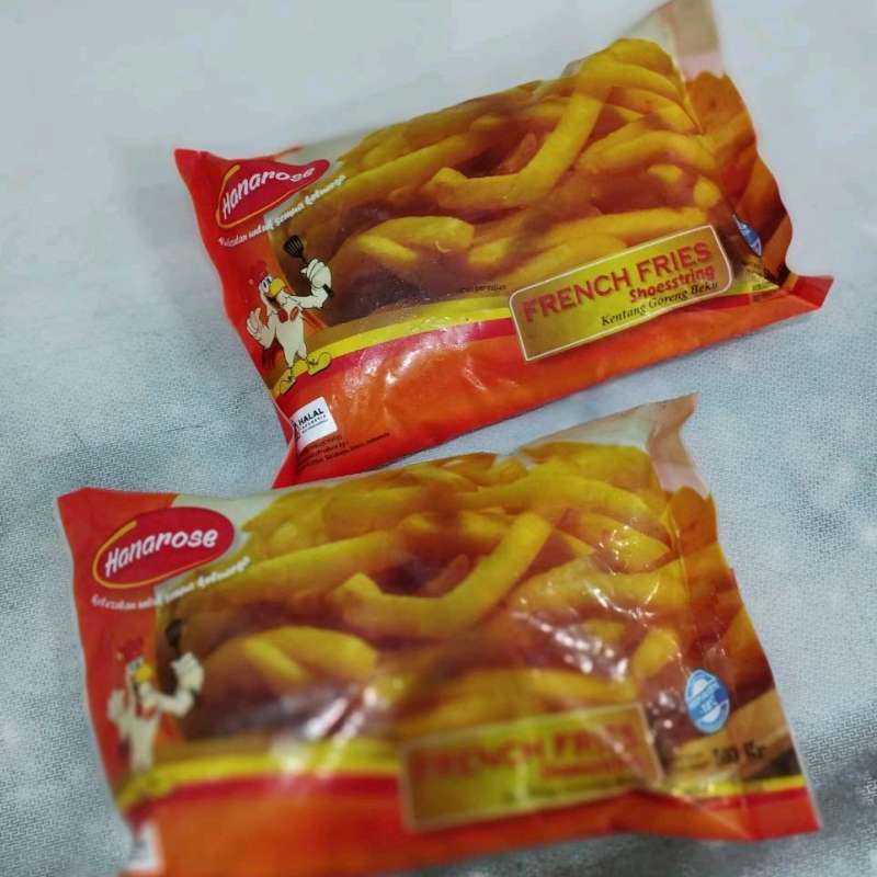 Jual Hanarose French Fries Kentang Goreng Shoestring 500gr Halal BPOM ...