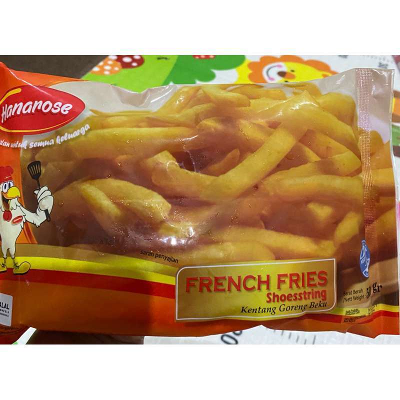 Jual Hanarose French Fries Kentang Goreng Shoestring 500gr Halal BPOM ...