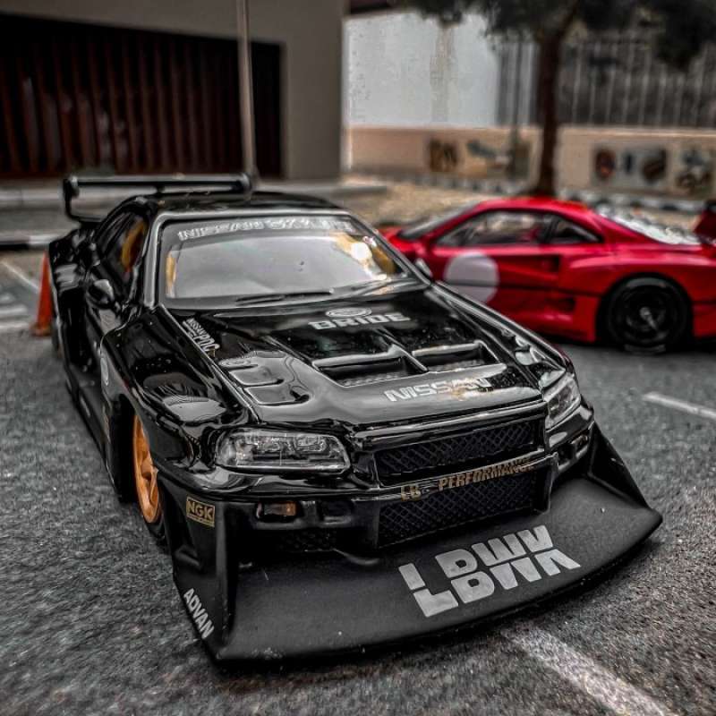 Promo LBWK R34 LB ER34 SUPER SILHOUETTE NISSAN SKYLINE CM MODEL Z TUNE ...