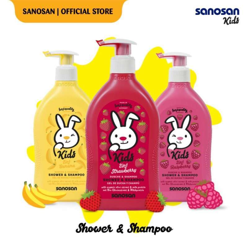 Jual Sanosan Kids Shower & Shampoo 400ml - Sabun Dan Shampo Anak ...