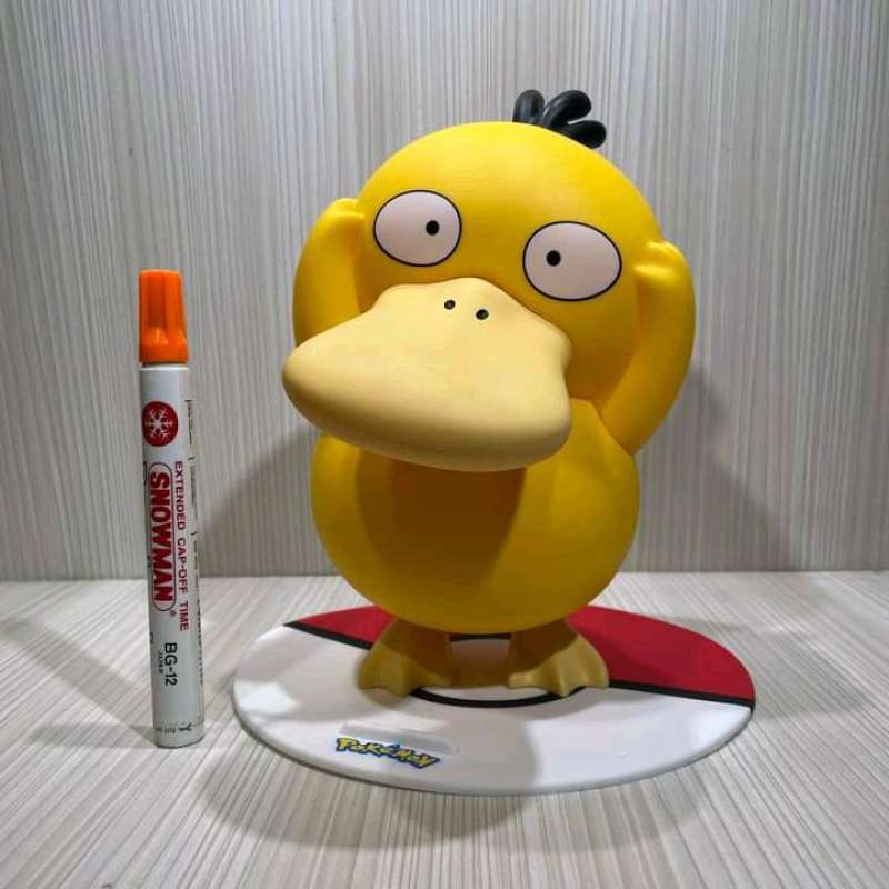 Jual mainan static figure psyduck shiny pokemon big vinyl figure tinggi ...