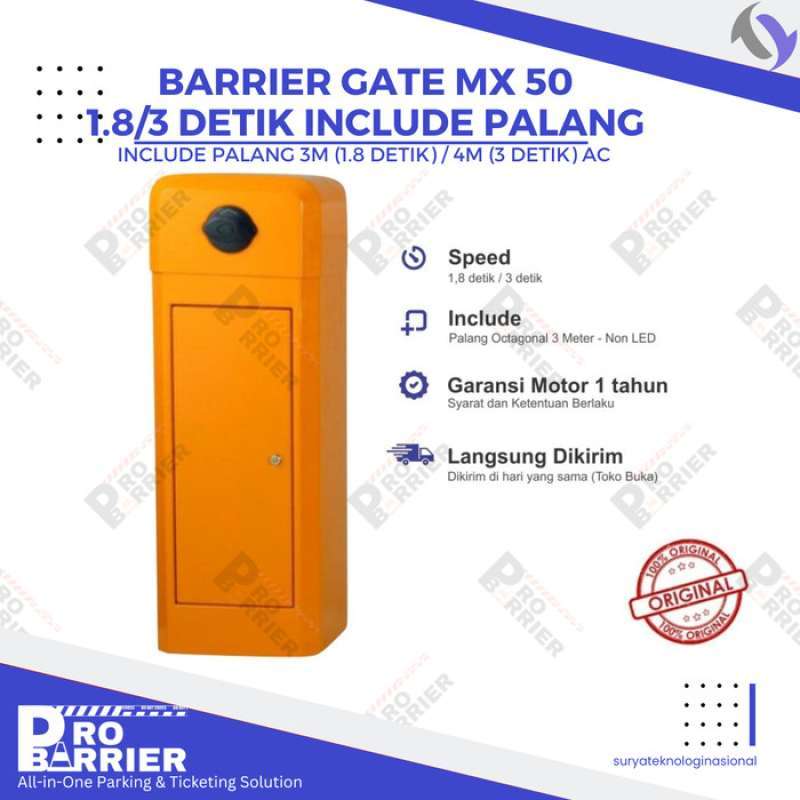 Jual Paket Barrier Gate Mx 50 Include Palang Parkir 4 Meter | Vehicle