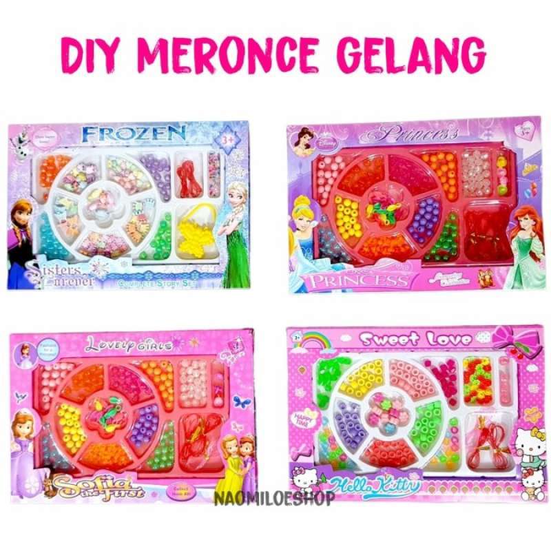 Promo DIY Meronce Kalung Gelang Anak Creative String Bead Manik (Kotak ...
