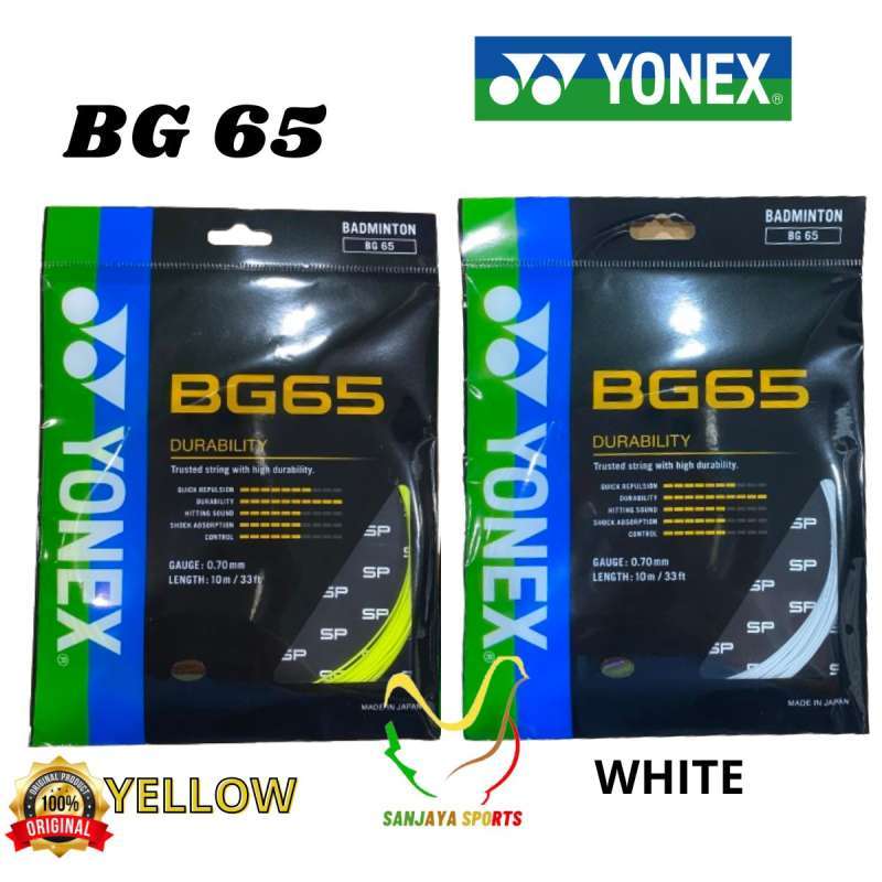 Jual SENAR YONEX BADMINTON BULUTANGKIS YONEX BG 65 ORIGINAL - SENAR ...