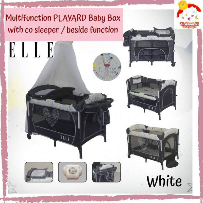 Promo ELLE multifunction PLAYARD Baby box with co sleeper / bedside ...