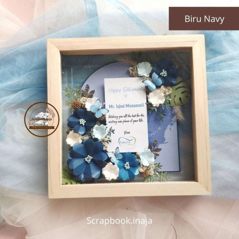 Jual Scrapframe Dried Flower Frame Transparan 3d Hadiah Wisuda | Kado ...
