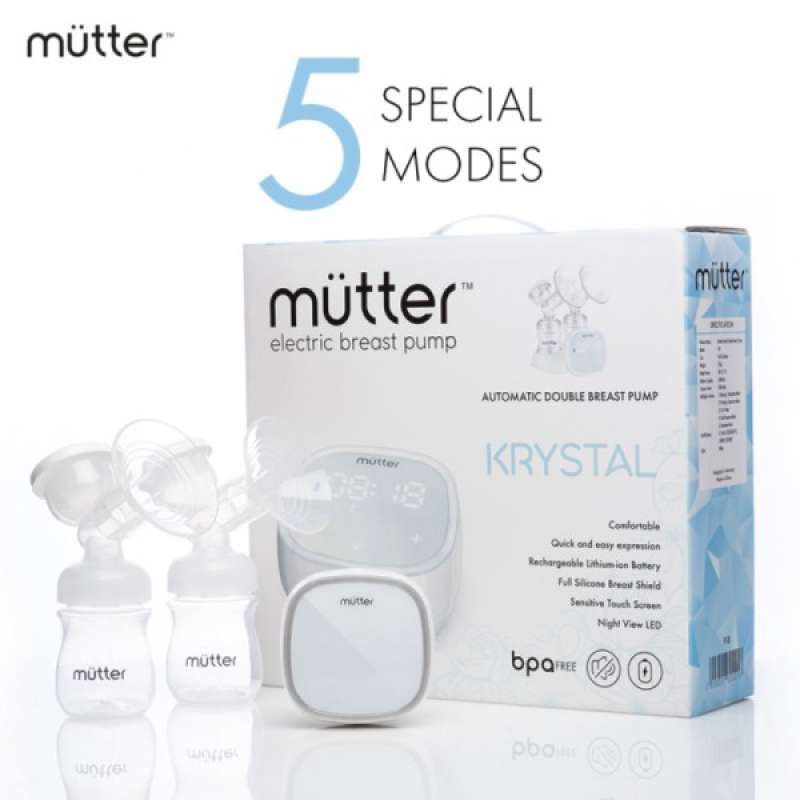 Promo MUTTER KRYSTAL Pompa ASI Elektrik MUTTER HANDSFREE 2 in 1 ...
