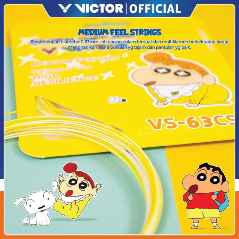 Jual Senar String Raket Badminton VICTOR X Crayon Shinchan VS63 VS-63 ...