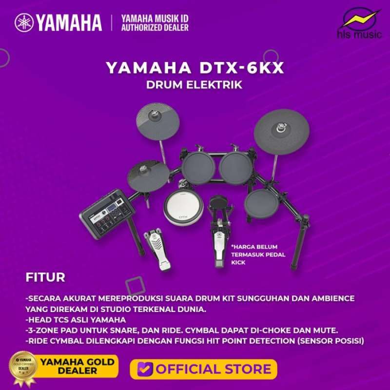 Promo Yamaha DTX6KX / DTX6K X Drum Elektrik Garansi Resmi Diskon 18% di ...