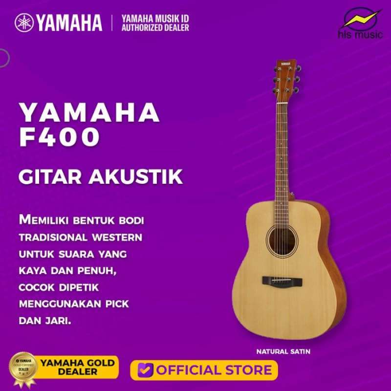 Promo Yamaha F400 / F-400 / F400 Gitar Akustik Steel String Diskon 18% ...