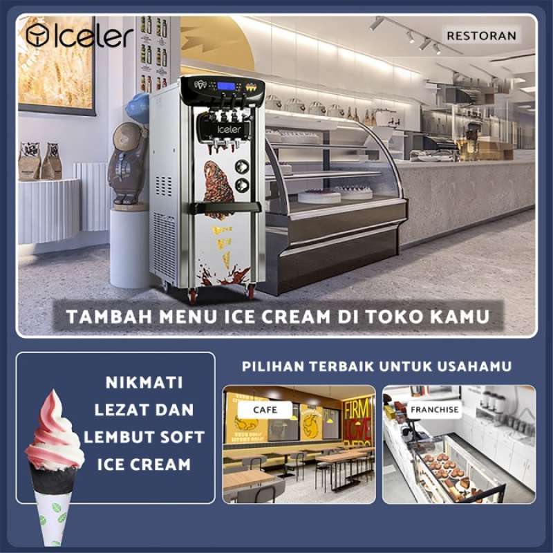 Promo Mesin Soft Es Krim Iceler 3 Tuas Countertop & Standing Innovate ...