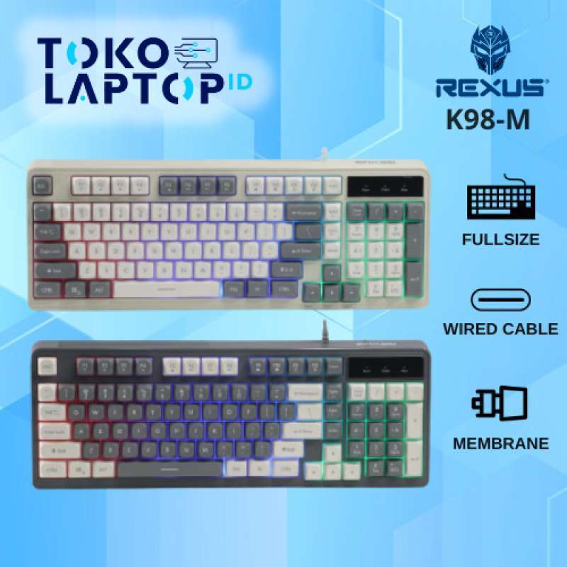 Promo Rexus K98M / K98-M Fullsize Wired Gaming Keyboard Two Tone Color Diskon 9% di Seller SAFKA ...