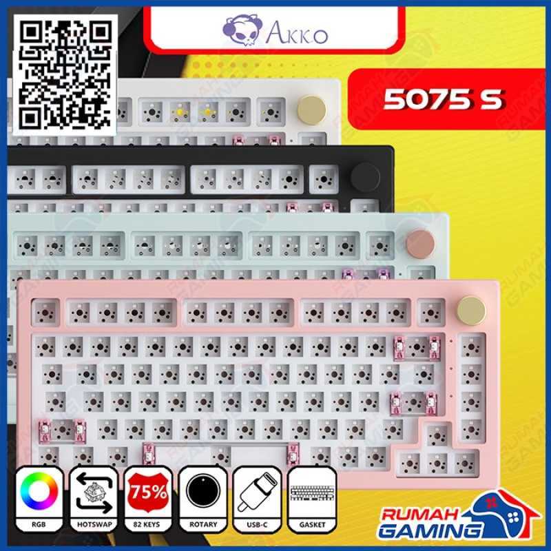 Promo AKKO 5075 - 75% - RGB - GASKET - BAREBONE - MECHANICAL KEYBOARD ...