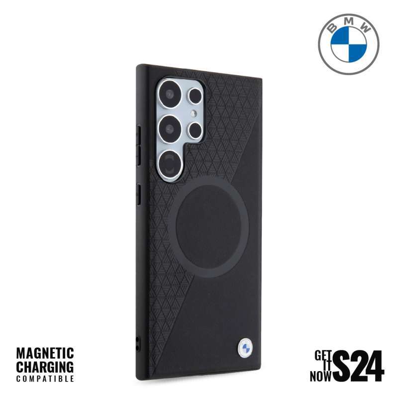 Jual Case Samsung Galaxy S24 Ultra BMW Magsafe Leather Texture Circle ...