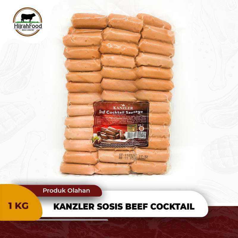Jual Kanzler Beef Cocktail Sausage | Sosis Sapi Breakfast (1 Kg) Di ...