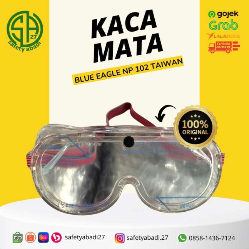Promo Kaca Mata Google BLUE EAGLE NP 102 Made In Taiwan Diskon 23% di ...