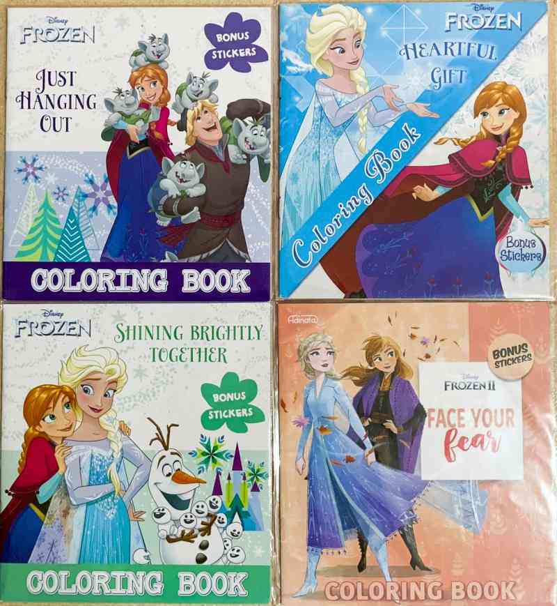 Jual Disney Frozen Coloring Book with Bonus Stickers Buku Mewarnai Anak ...