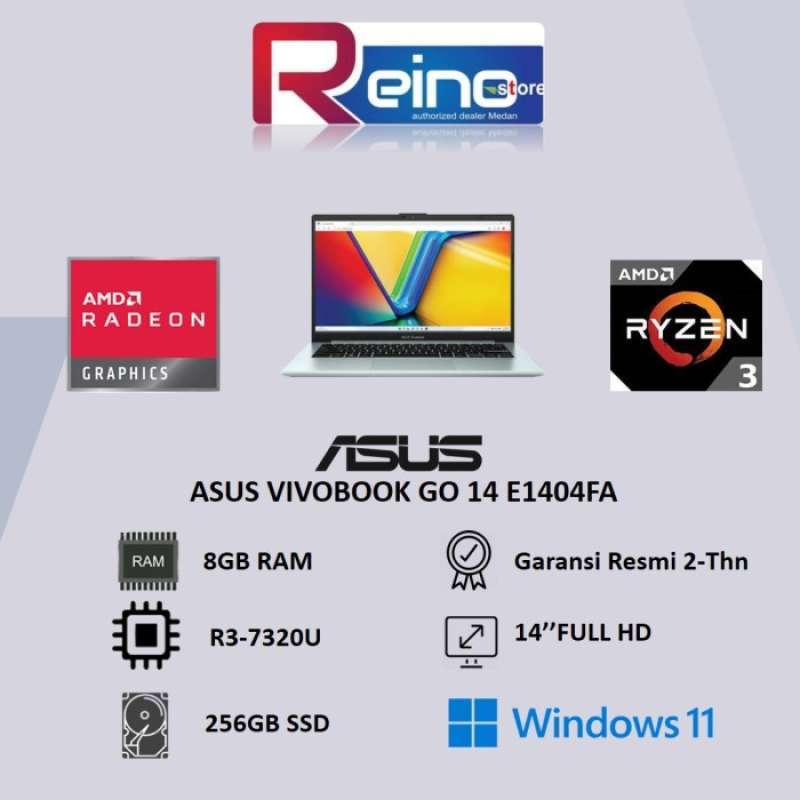 Jual Asus Vivobook Go 14 E1404fa-fhd321/323 R3-7320u 8gb/512gb W11 ...