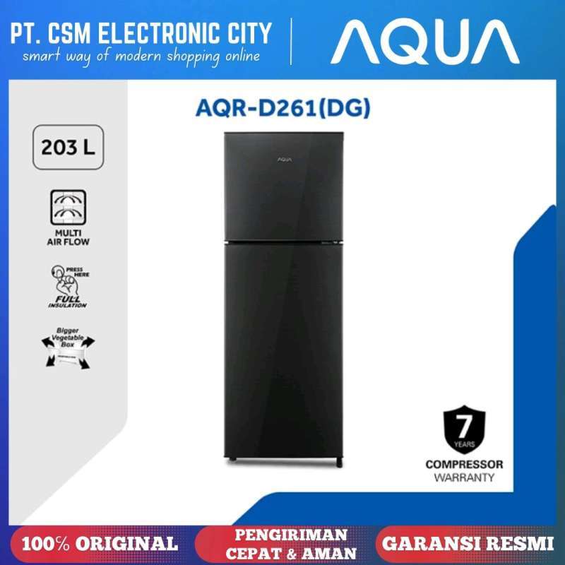 Jual Aqua Japan Aqr-d261 (dg/sg/lk/lb) [203 L] Kulkas 2 Pintu [garansi Resmi] - Aqr-d261 (lb) Di ...