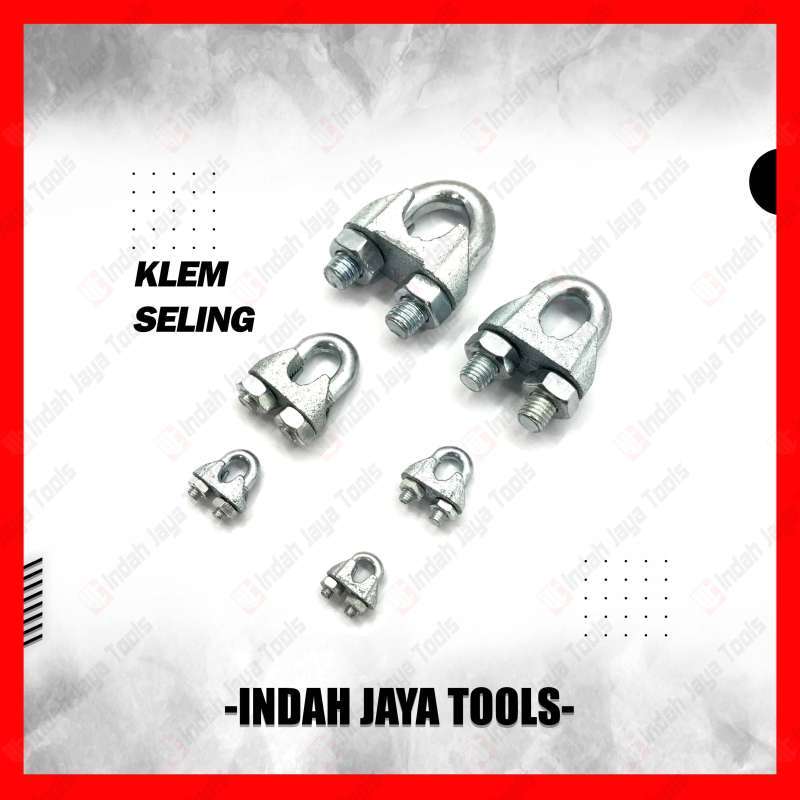 Jual Klem Seling 3 5 6 8 10 12 16 Kuku Macan Clamp Sling Penjepit Clamp ...