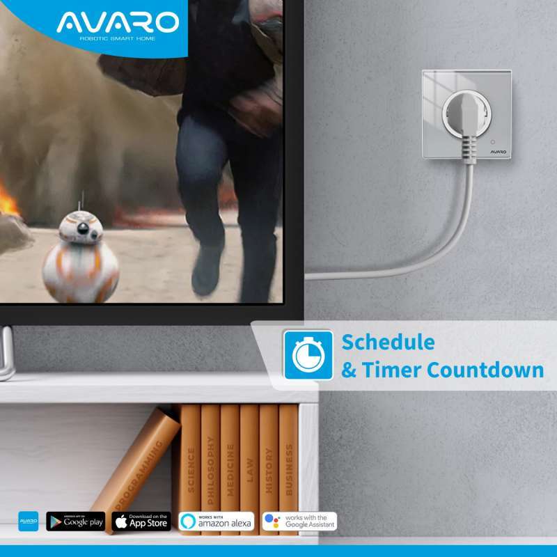 Promo Avaro Wifi Smart Wall Socket Colokan Listrik Dinding 16a (3000w ...