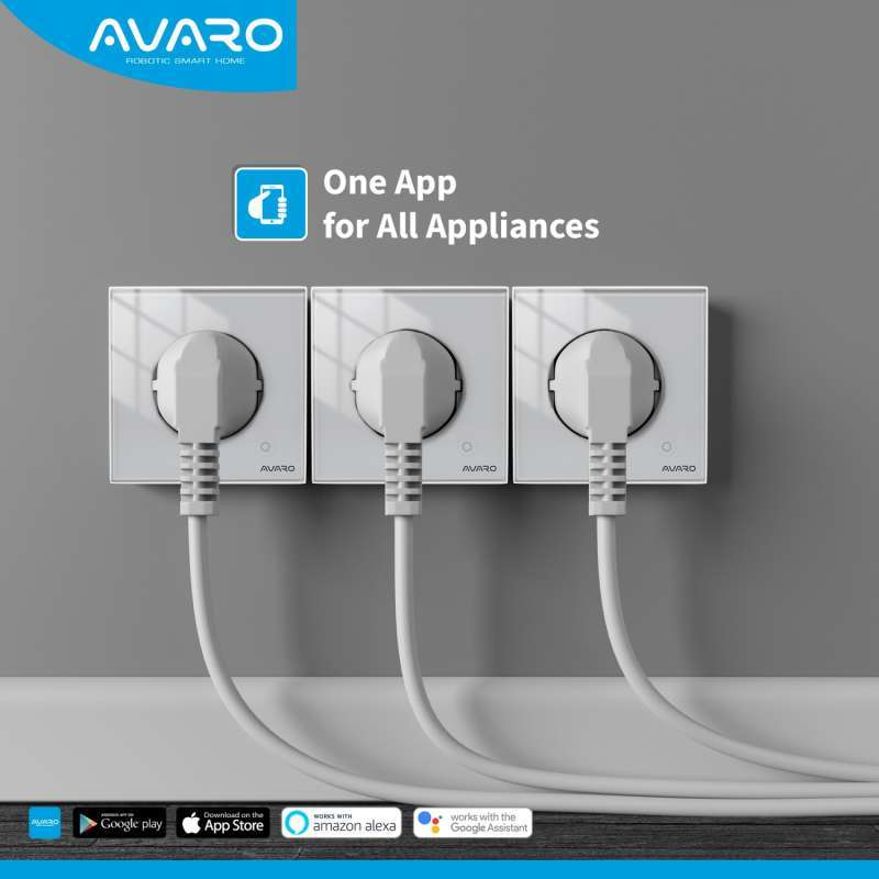 Promo Avaro Wifi Smart Wall Socket Colokan Listrik Dinding 16a (3000w ...