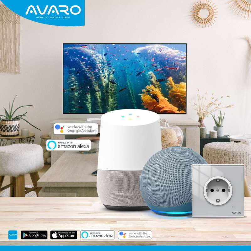 Promo Avaro Wifi Smart Wall Socket Colokan Listrik Dinding 16a (3000w ...