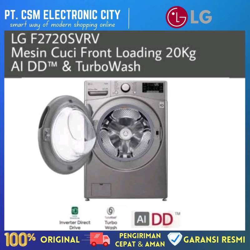 Jual Lg F2720svrv (20 Kg) Mesin Cuci Front Loading Inverter [garansi Resmi] Di Seller Pt. Csm ...