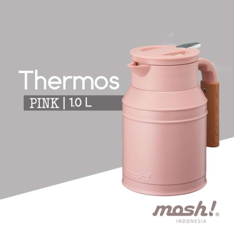 Promo New Mosh! Stainless Jug 1.0l Tank Waterflusk Baru - Pink 1 Liter Diskon 11% Di Seller ...