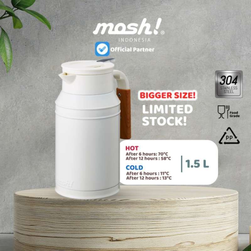 Promo New Mosh! Stainless Jug 1.0l Tank Waterflusk Baru - Ivory 1,5 Liter Diskon 10% Di Seller ...