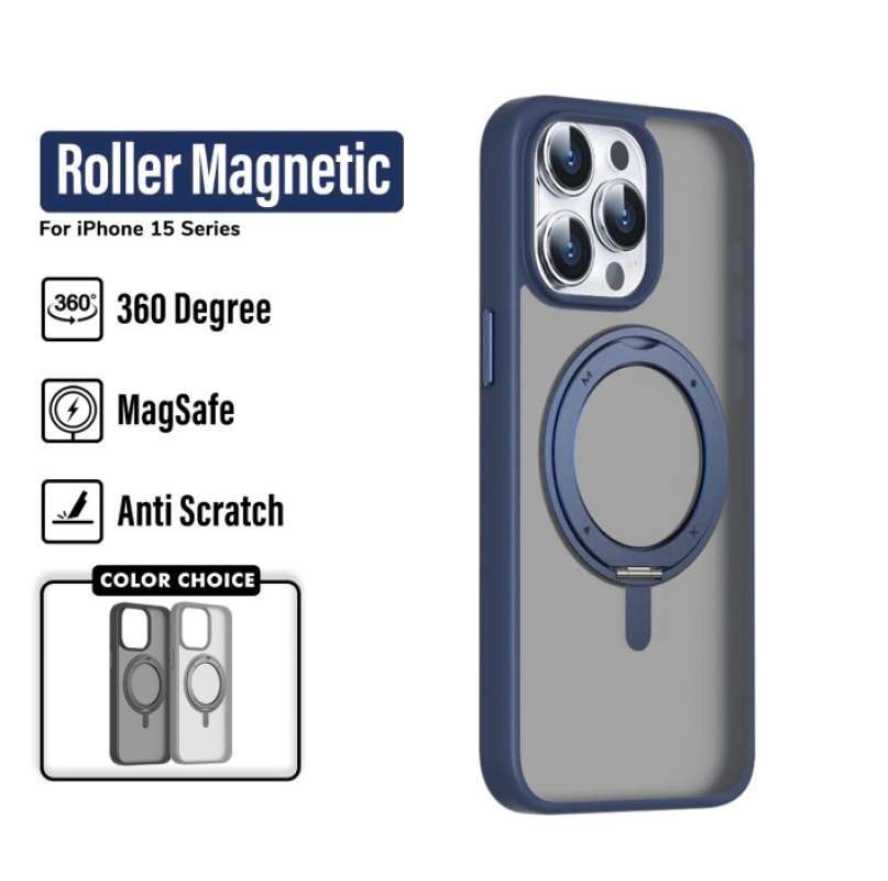 Promo Case iPhone 15 Pro Max Plus Momax Roller MagSafe Hybrid Matte ...