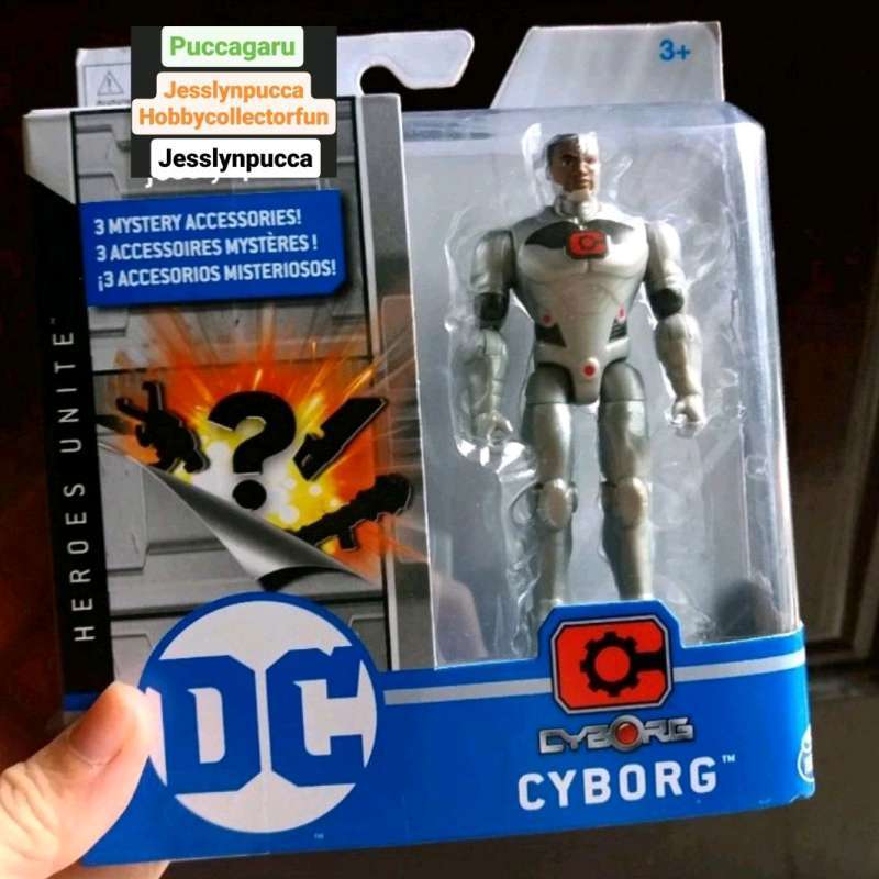 Jual Spin Master Cyborg Action Figure 4inch 10cm Dc Comic Heroes Unite ...