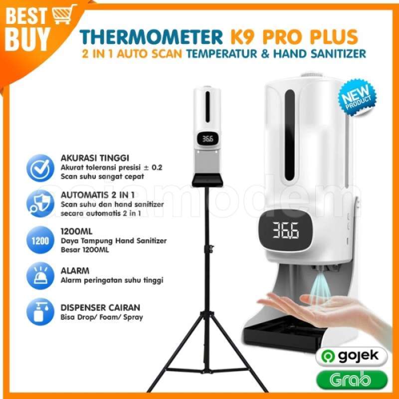 Promo Termometer K3 K9 Pro Plus K3x Digital Infrared Dispenser Otomatis ...