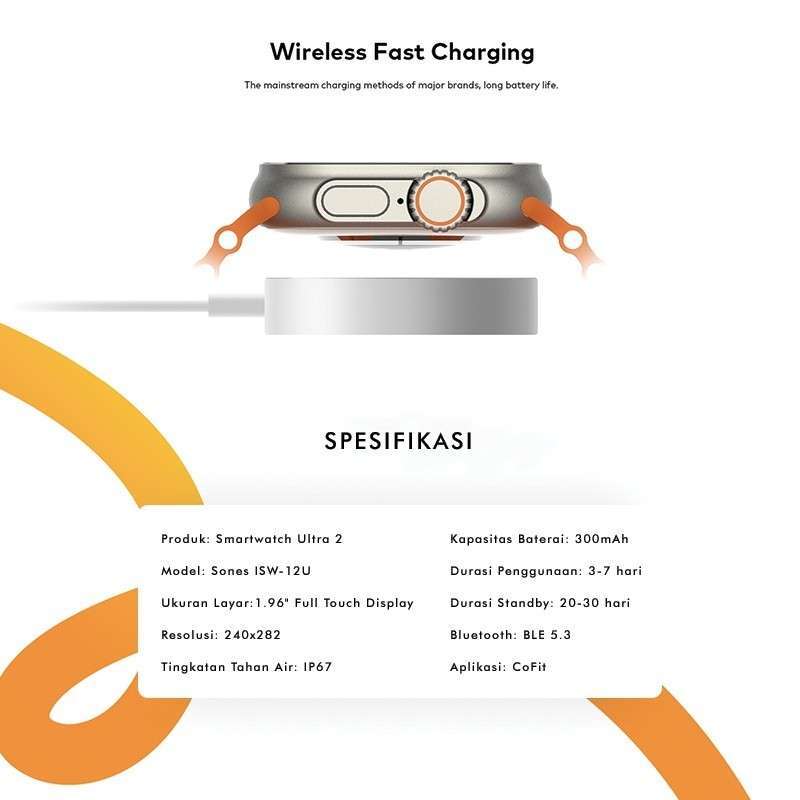 Jual Itel Smartwatch Ultra 2 Large Display Smart Call Di Seller ...
