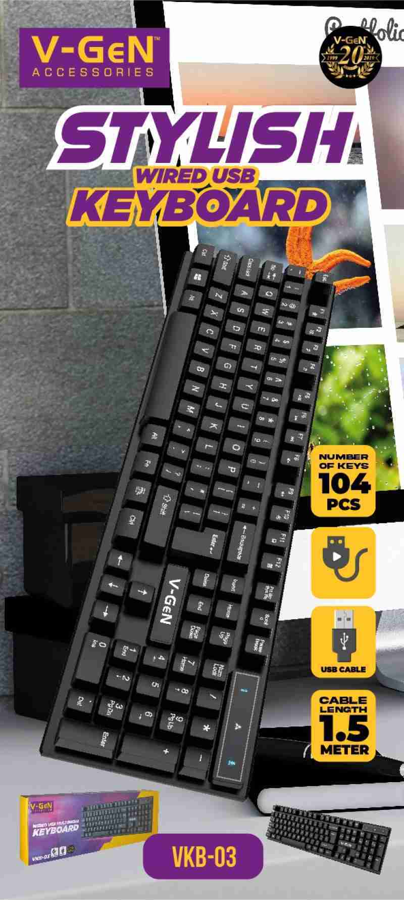 Jual Paket Hemat Keyboard Dan Mouse V-gen Original Garansi Resmi - Vkb ...