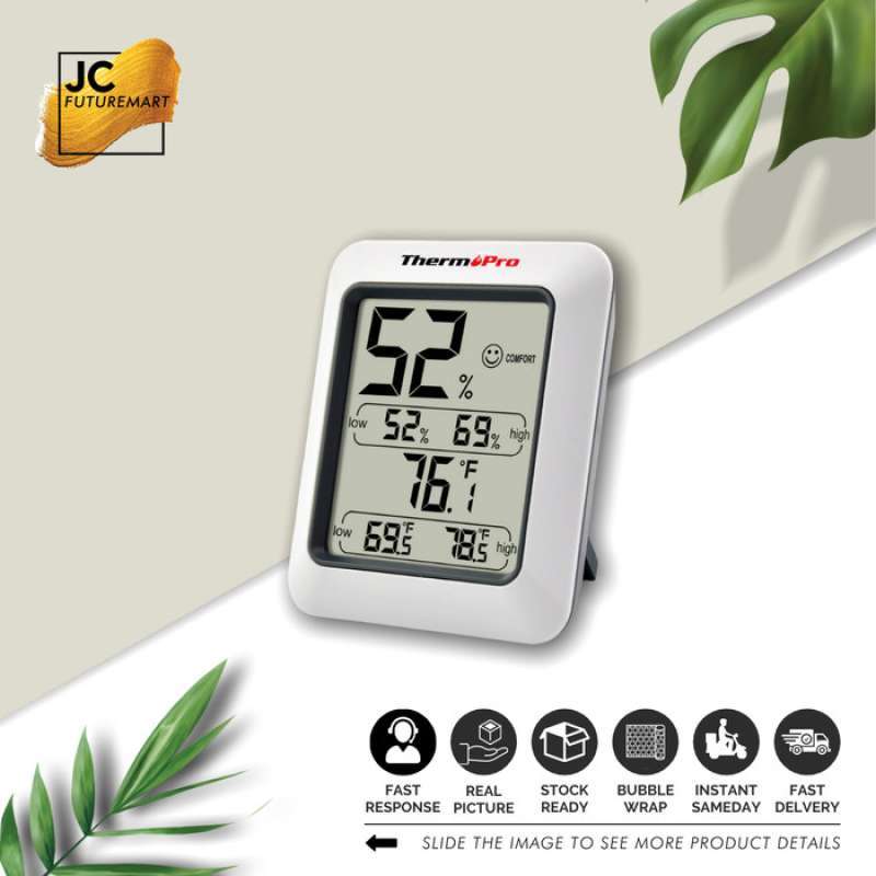 Promo Thermopro Thermometer Hygrometer Humidity | Termometer Suhu Ruang ...