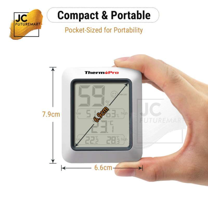 Promo Thermopro Thermometer Hygrometer Humidity | Termometer Suhu Ruang ...