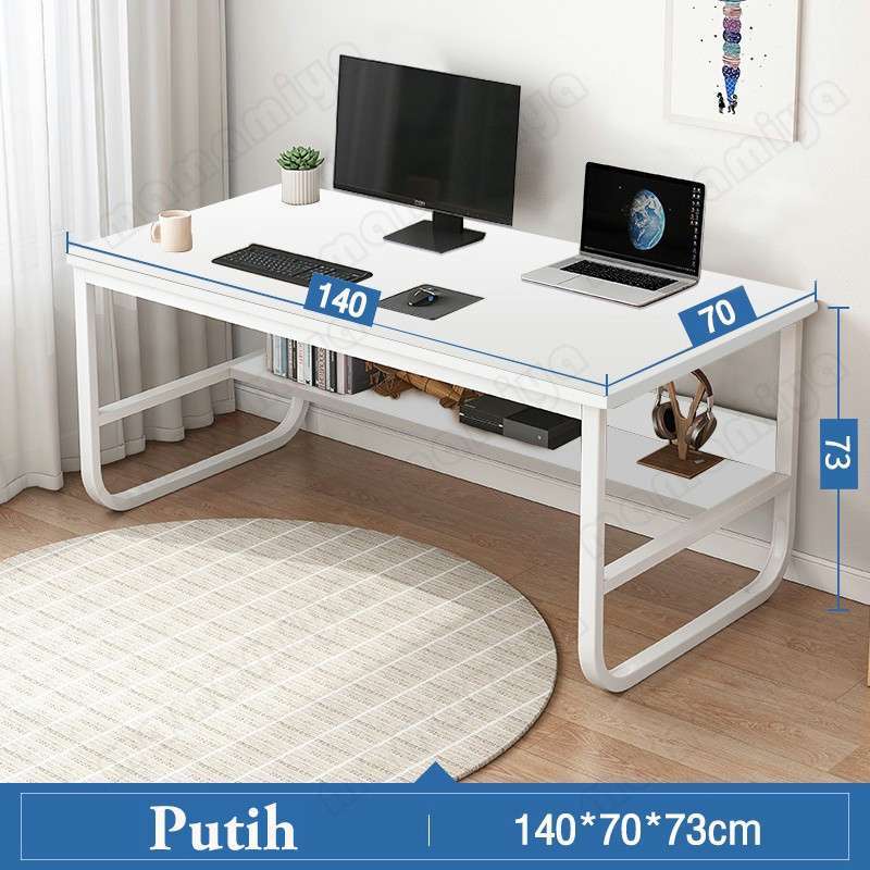 Promo Ra Meja Kantor Putih/meja Kerja Ergonomi - 140×70×73cm Diskon 53% ...