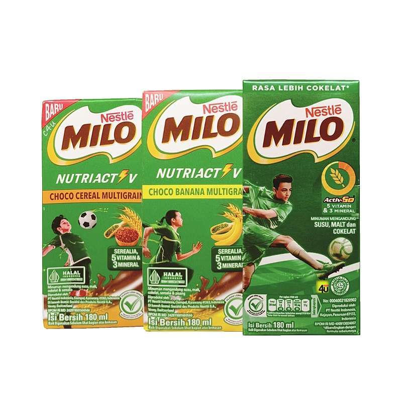 Promo Milo - Ready To Drink - 180ml Besar - Choco Sereal Diskon 9% Di ...