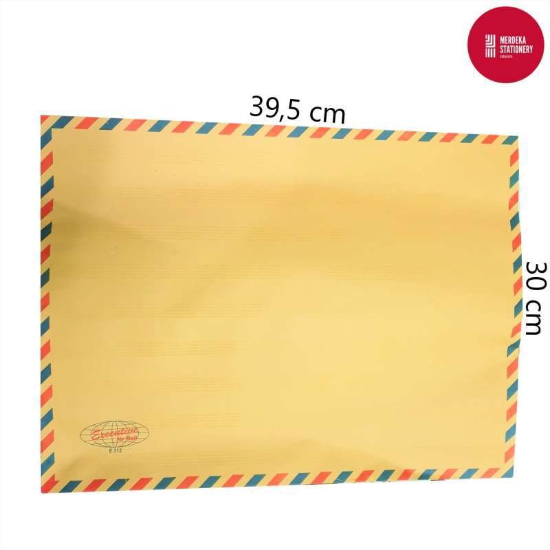 Jual (10 Lembar)amplop/envelope/surat Coklat Airmail/air Mail Tali 312 ...